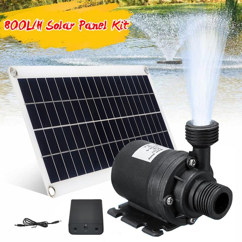 800l/h DC 12V Brushless Solar Water Pump 20W Solar Panel Pum - TikTok ...