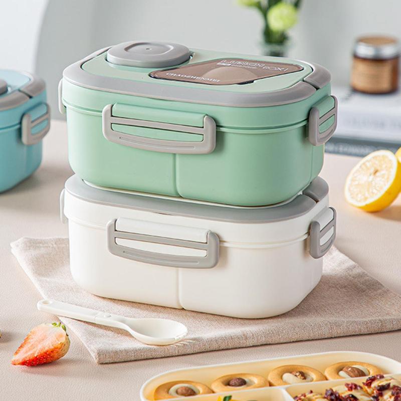 1200Ml Convenient Insulated Lunch Box Student Lunch Box Oval - TikTok ...