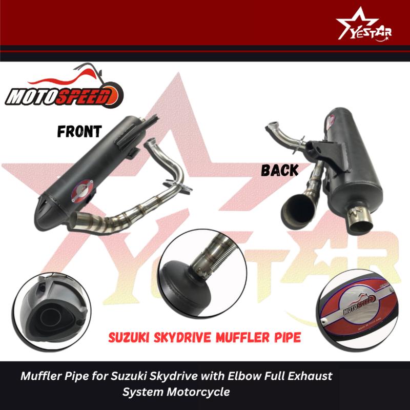 Yestar 1 Set Muffler Pipe for Suzuki Skydrive with Elbow Ful - TikTok ...