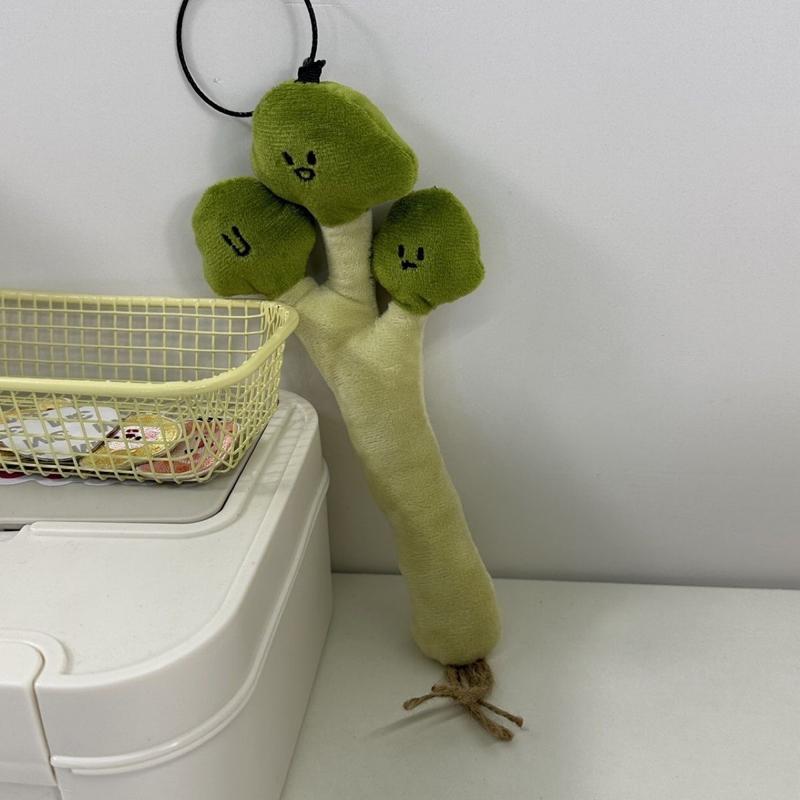 Xiaohongshu Arrival Coriander Plush Pendant Cute Coriander Keychain ...