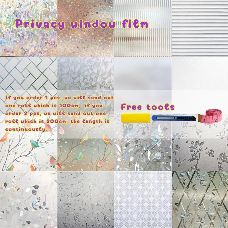 Frosted Window Film, Privacy Window Stickers, 3D Stained Glass - TikTok ...