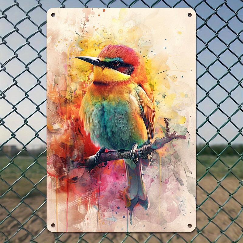Charming Bird Antique Metal Wall Art, 12x8" Tinplate Decor for - TikTok ...