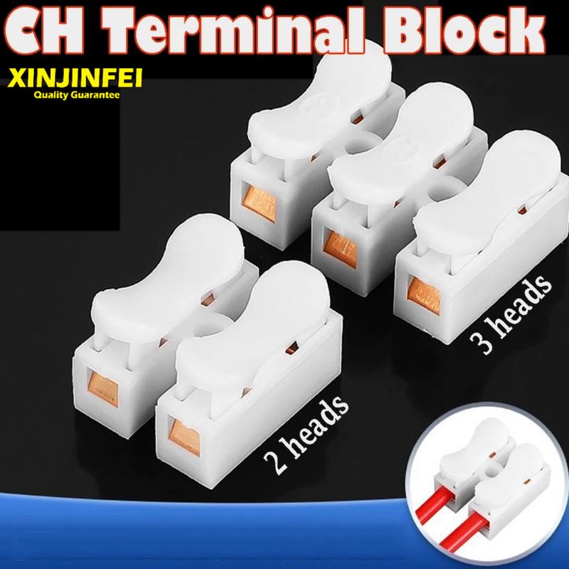 50/100/300 pcs CH2 CH3 Mini Electrical Cable Press Connector - TikTok ...