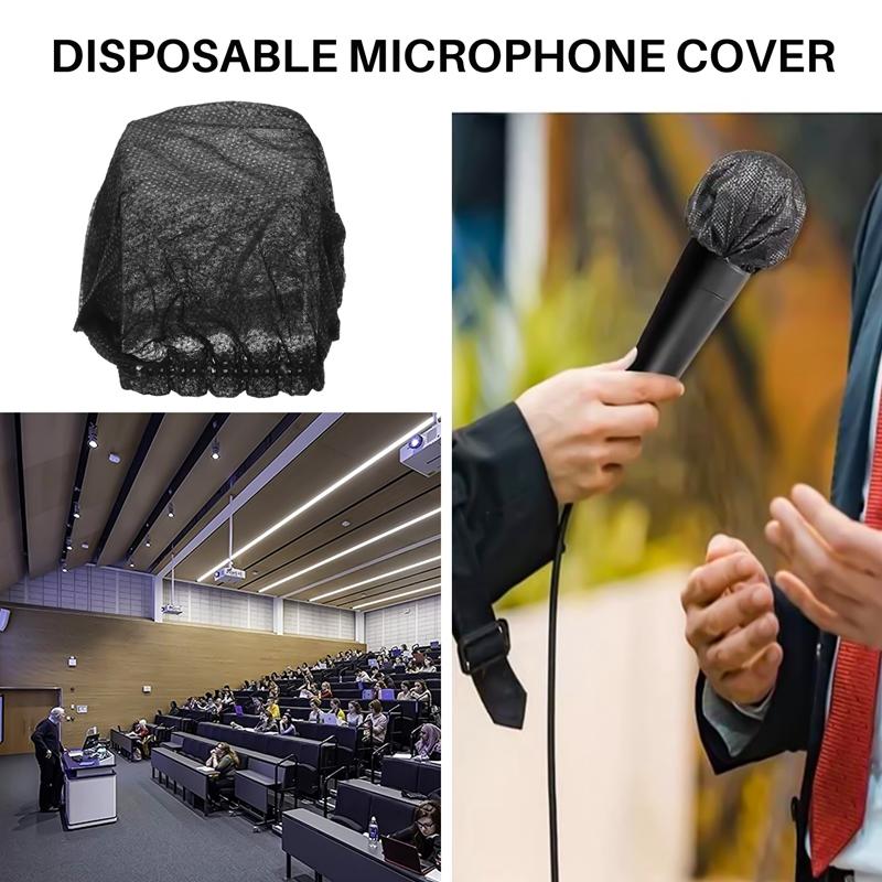 300Pcs Disposable Microphone Cover Mic Covers Mic Windscreen - TikTok ...