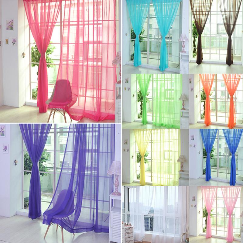 Transparent Window Gauze Solid Color Wedding Glass Gauze Household ...