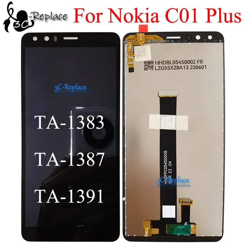 Black 5.45 Inch For Nokia C01 Plus TA-1383 TA-1387 TA-1391 C01Plus ...