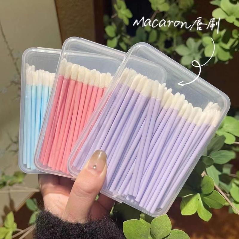 Macaron Color Flocked Lip Brush Lipstick Brush Makeup Artifact - TikTok ...