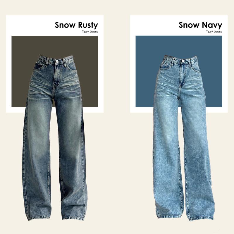 กางเกงยีนส์ขากระบอก รุ่น Tipsy Jeans - TikTok Shop Thailand