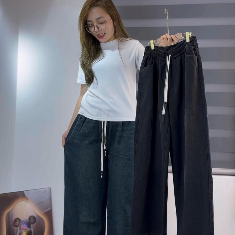 Quần Jean Chun Dáng Suông Có Bigsize - TikTok Shop Vietnam