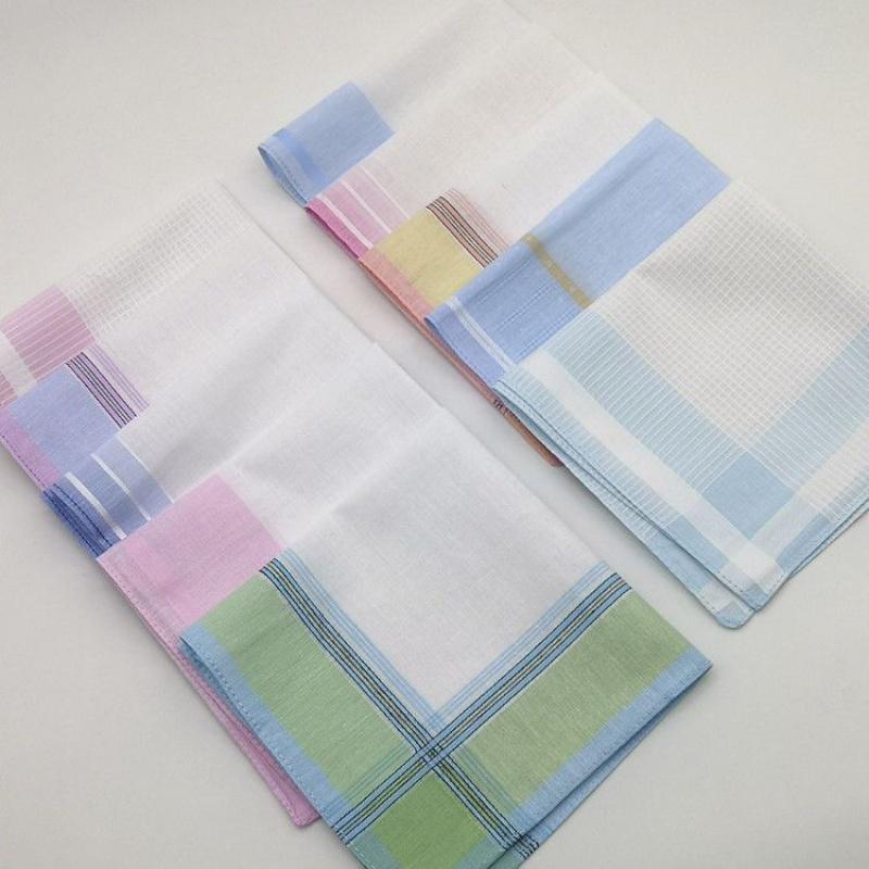 Fashion Classic Plaid Handkerchief Thin and Soft All Cotton Pure ...