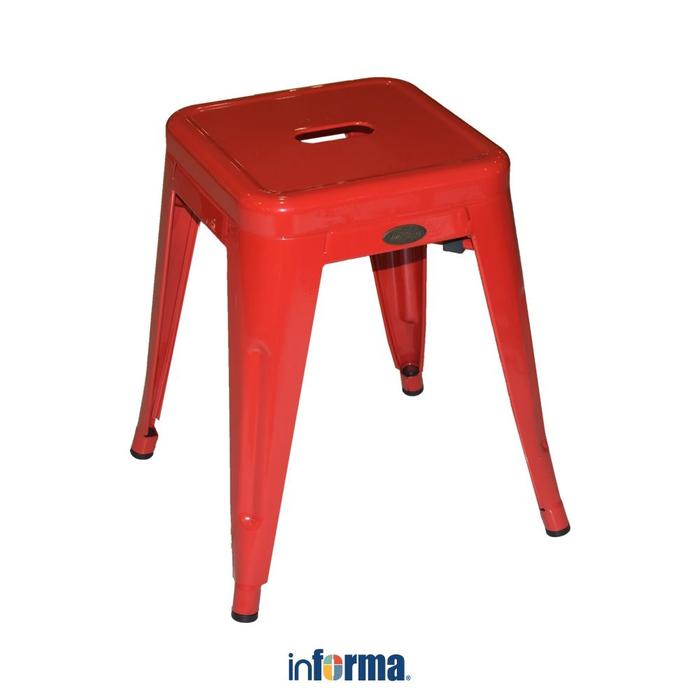 Promo Informa London Z Bangku Metal - Merah Kursi Bar Kursi Cafe Makan ...