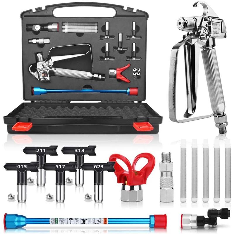 16 count Airless Paint Sprayer Kit with 3600 PSI Airless Paint - TikTok ...