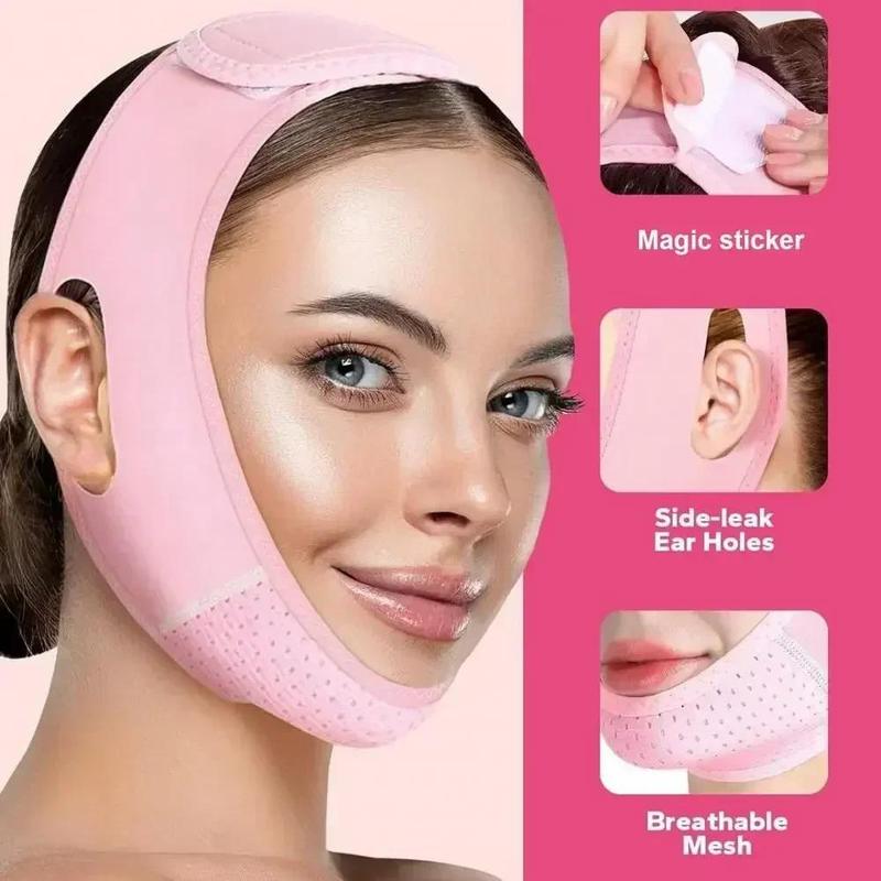 Breathable Face Slimming Bandage Women Chin Cheek Lift Up Belt - TikTok ...