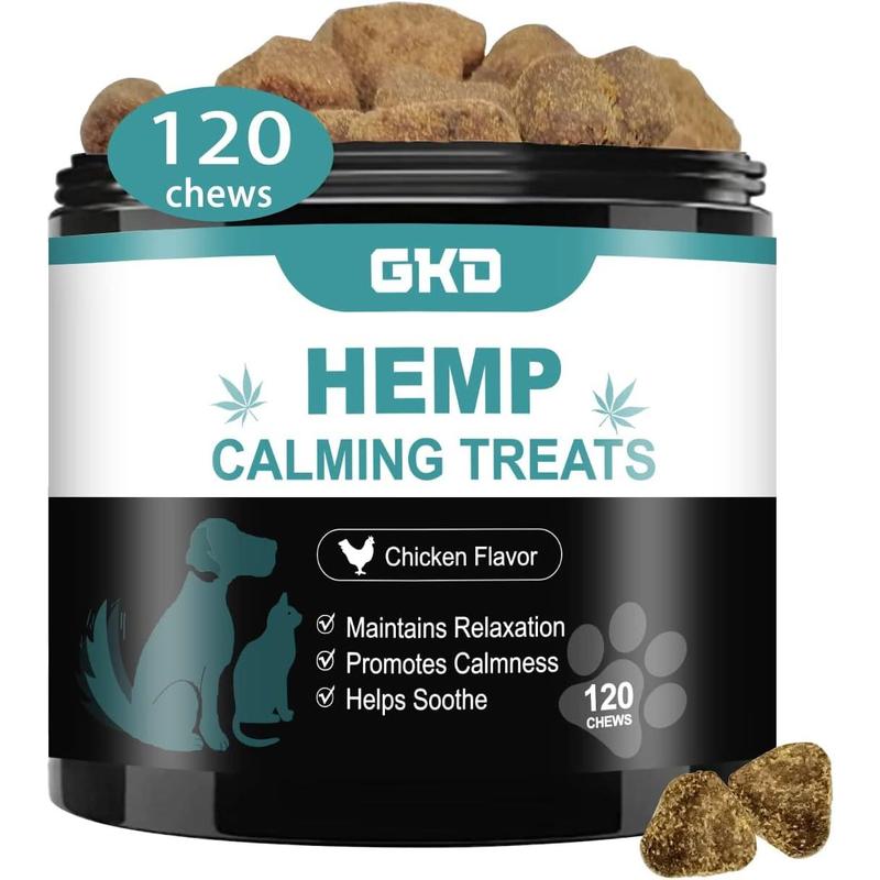 Hemp Calming Chews for Dogs, Dog Calming Treats Anxiety Relief 100% ...
