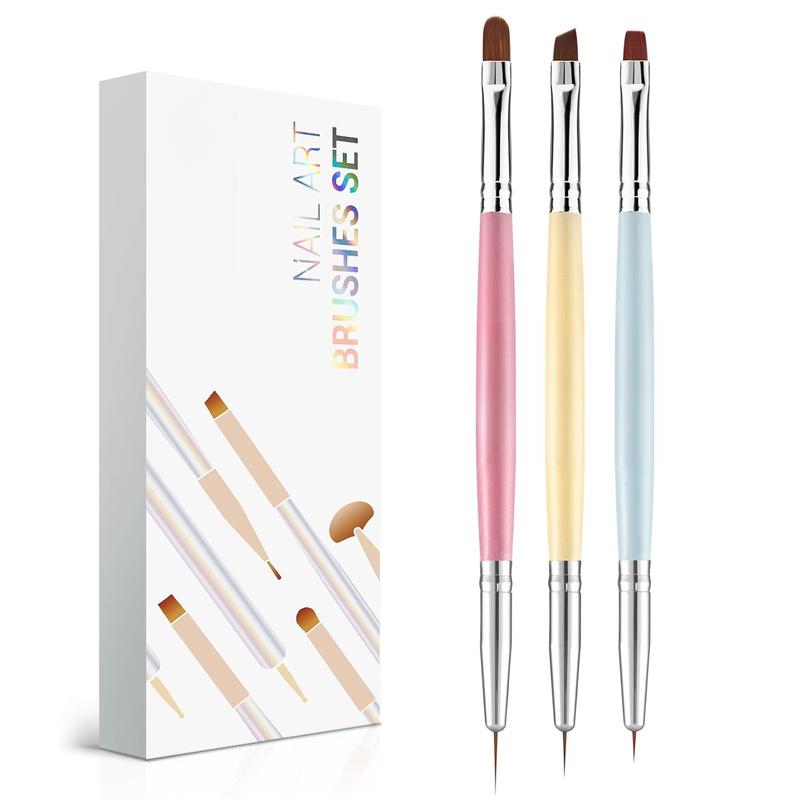 2-in-1 Art Brushes Set,3pcs Art Design Pen Painting Tools with - TikTok Shop