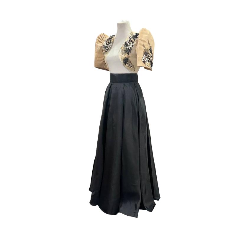 Filipiniana Traditional wear bolero Mocha palda Black - TikTok Shop ...