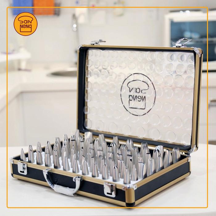 Promo Sanneng SN7011 - Pastry Tips 80 Pcs/Set + Suitcase Koper ...