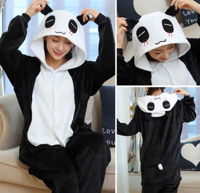 Jual BAJU ONESIE PANDA BERUANG HITAM PUTIH PIYAMA KIGURUMI COSPLAY BAJU ...