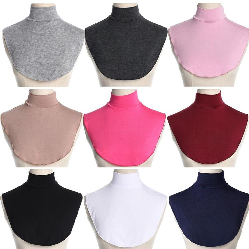 Detachable High Neck Cover Scarves Wraps Fake Collar Turtleneck - TikTok Shop Singapore
