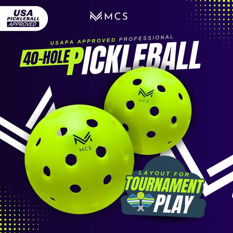 MCS Pickleball Ball 40 holes Performance Pickleball Professional - TikTok Shop Malaysia
