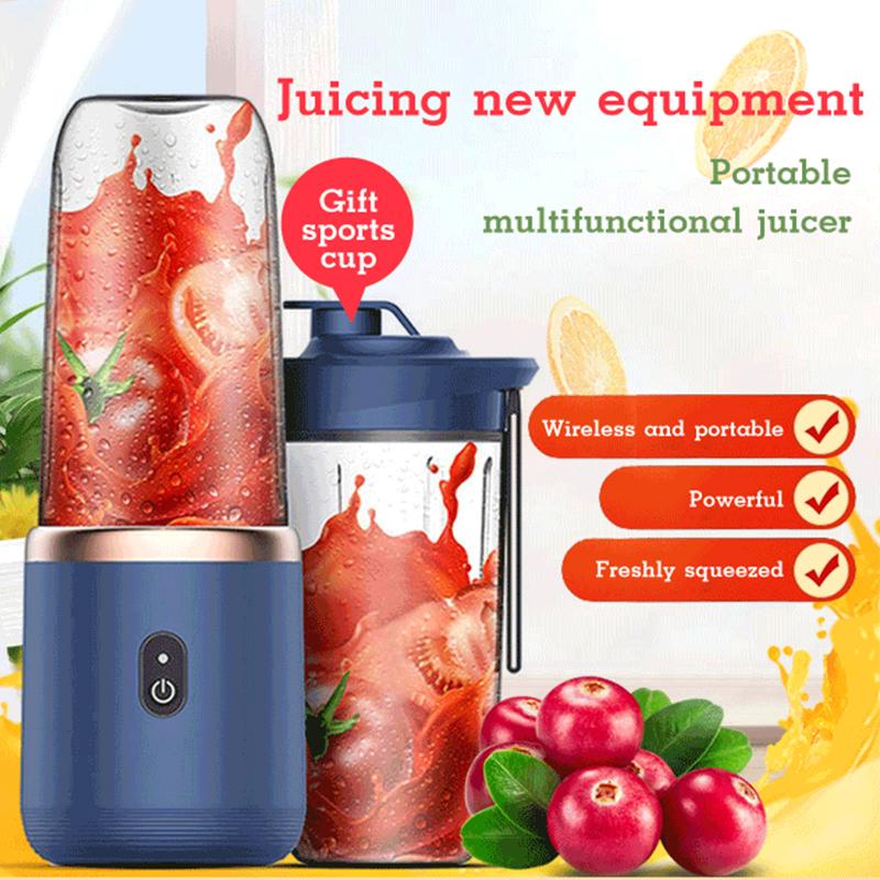 2 Cups 6 Blade Juice Mixer Mini Ice Blender Heavy Duty for Shake ...