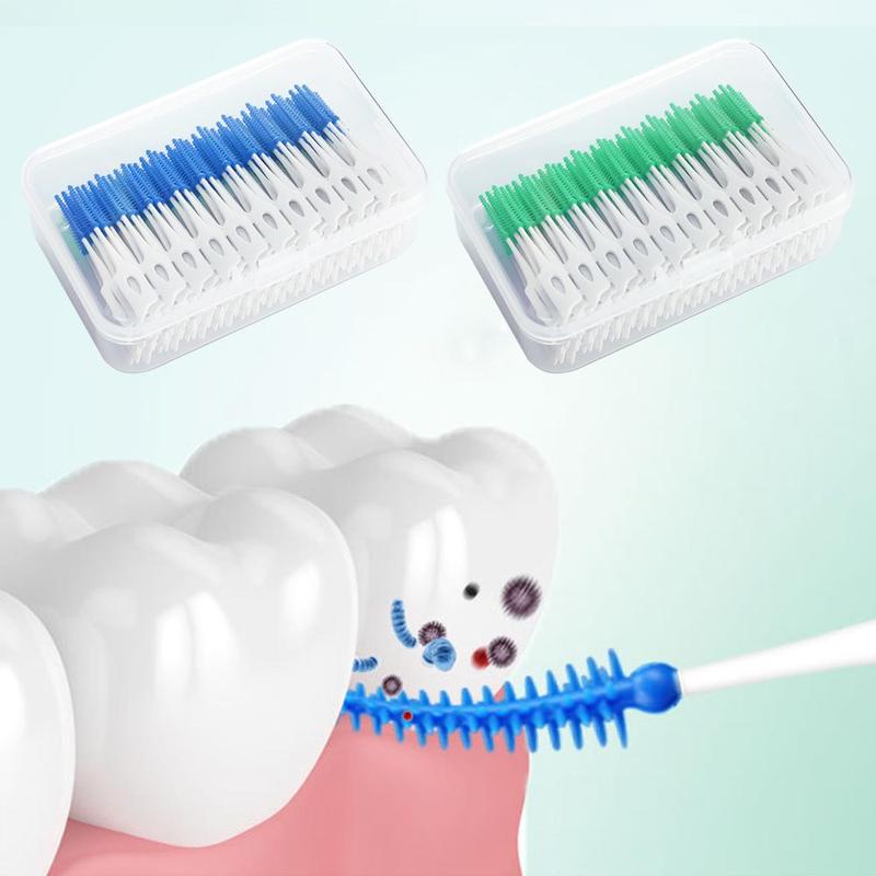 istic Cleaning Tools Soft Silicone Gum Massage Dental Floss Toothpick ...