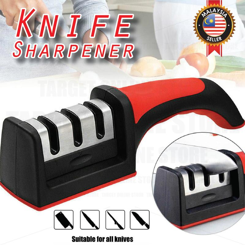3 Stage Knife Sharpener Anti Slip Handheld Sharpen Dull Knives - TikTok ...
