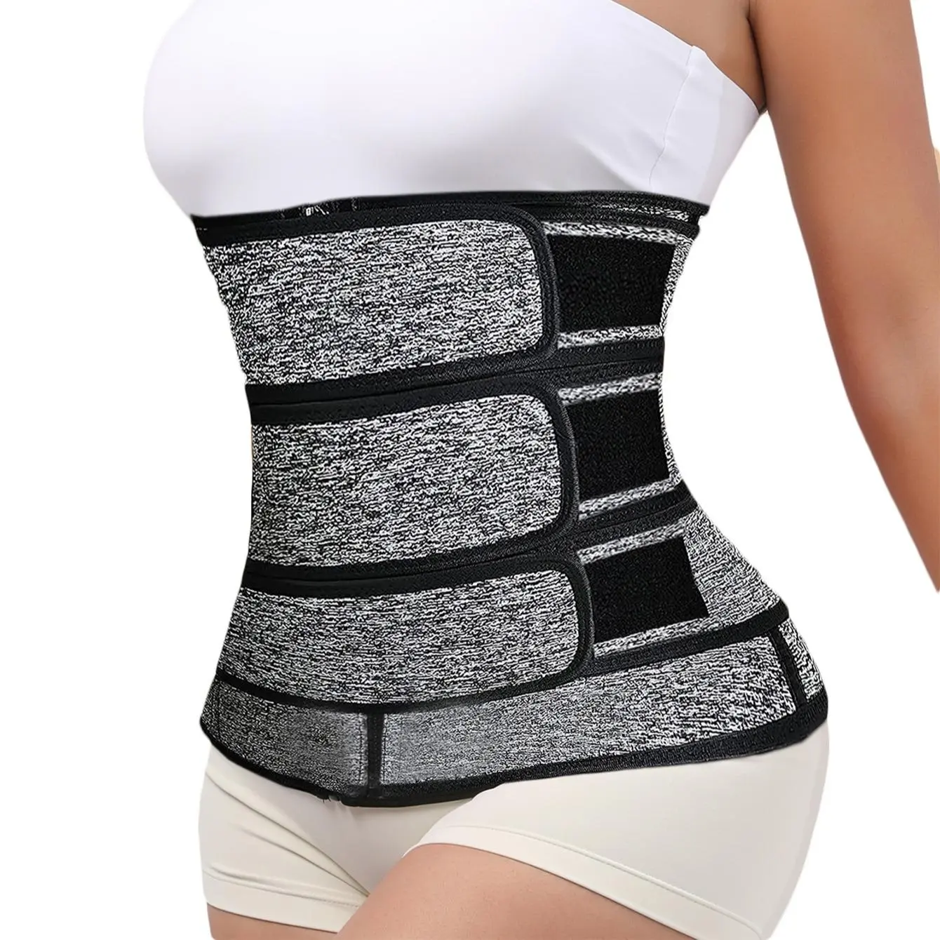 Waist Trainer Belt With Zipper (1 Piece), Sweat Belly Belt, Sports ...