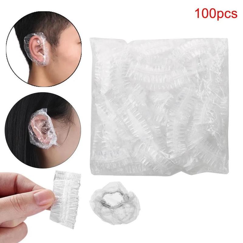 100pcs Ear cover Single Use Ear Caps Transparent Ear Protectors ...