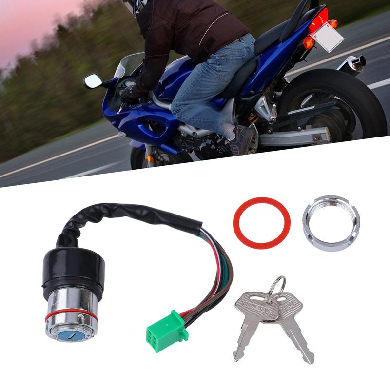 6 Wire Motorcycle Ignition Key Switch 2 Keys Set 50CC 90CC 110CC ...