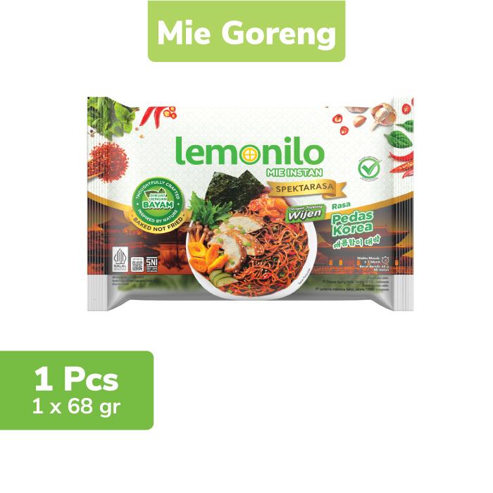 Lemonilo Mie Instan Goreng Pedas Korea 68g - Shop | Tokopedia