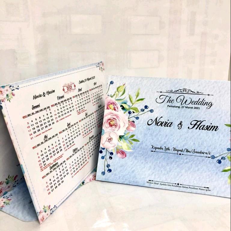 (50 pcs) undangan pernikahan unik dan menarik/undangan kalender ...