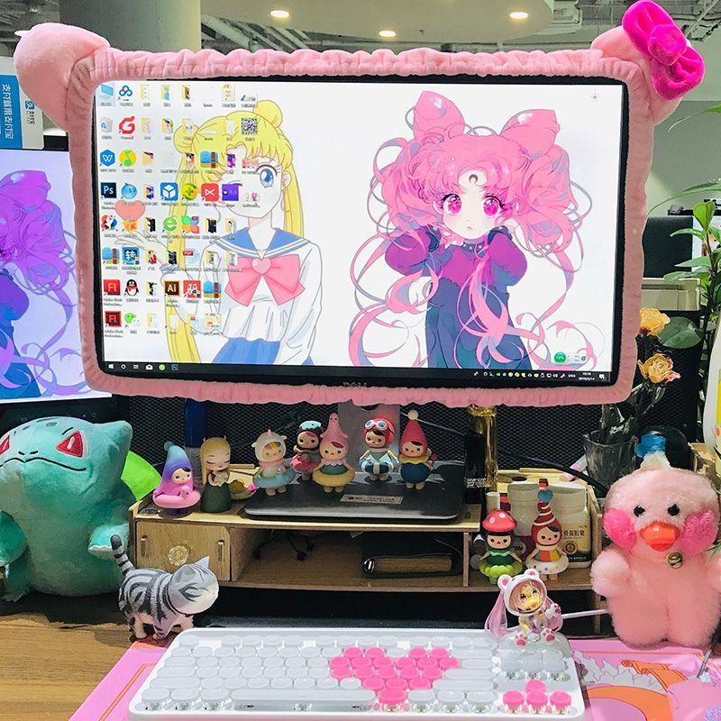 Penutup Habuk Komputer Hello Kitty, Reka Bentuk Kartun Comel - TikTok ...