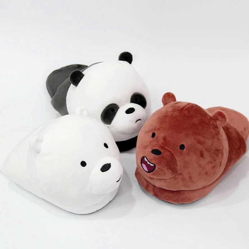 Selipar Bilik Tidur, Kami Bare Bears Panda Grizzly Musim Sejuk - TikTok ...