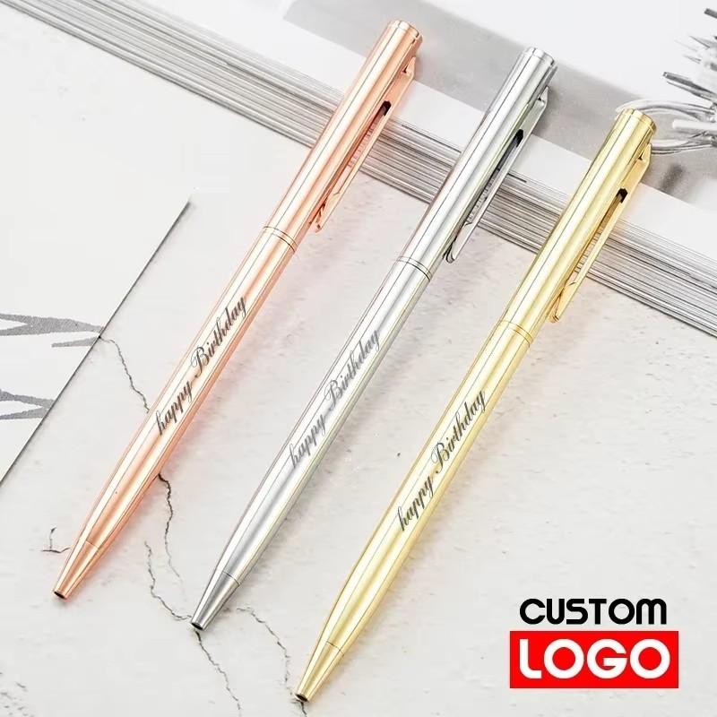 Metal Ballpoint Pen Custom Logo Advertising Lettering Engraved - TikTok Shop Singapore