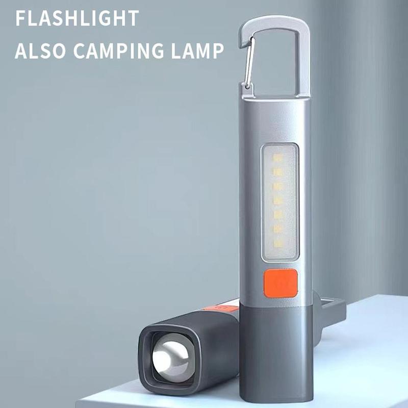 Mini LED Torch Light Side Light Portable Flashlight With Hook - TikTok ...