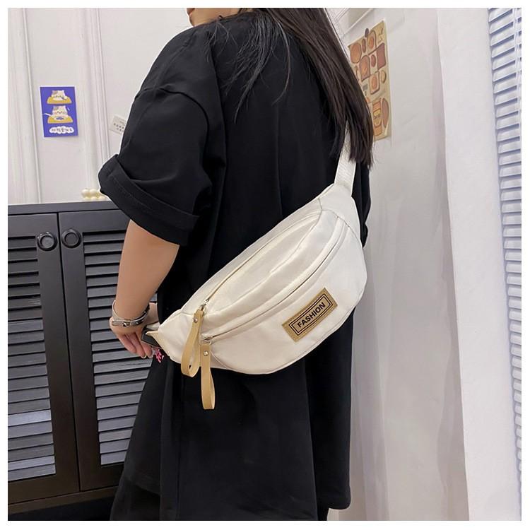 Beg Bahu Wanita, Warna Pepejal, Bahan Nilon, Rekaan Ladu, Fesyen ...