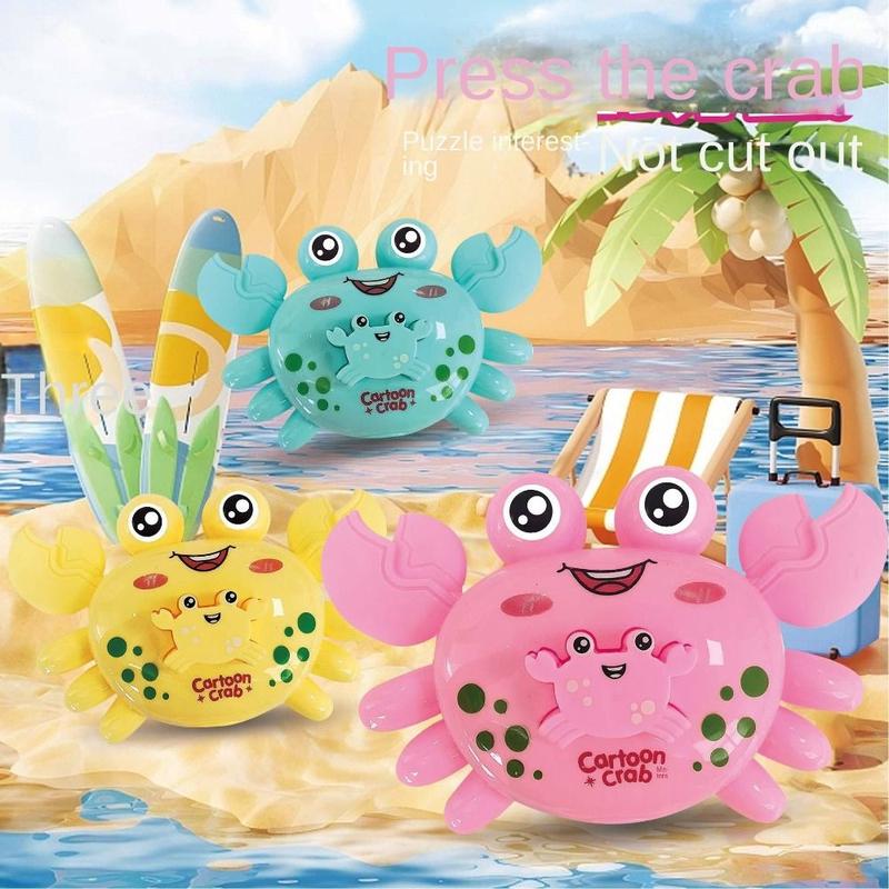 Car Toy Press Crawling Clockwork Toys Pull Back Cartoon Crab - TikTok ...