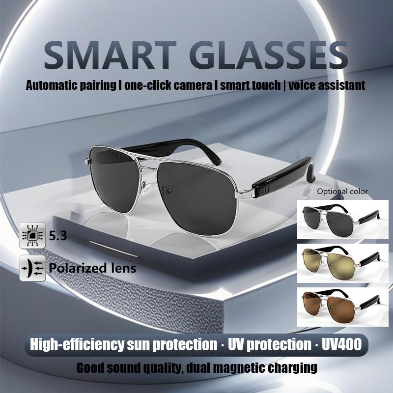GS02 Bluetooth Smart Sunglasses AI Audio UV400 Polarized Lens With ...