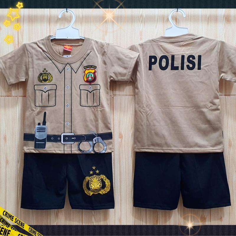 SETELAN BAJU ANAK POLISI KOSTUM ANAK POLISI UNTUK ANAK 2-10 TAHUN ...