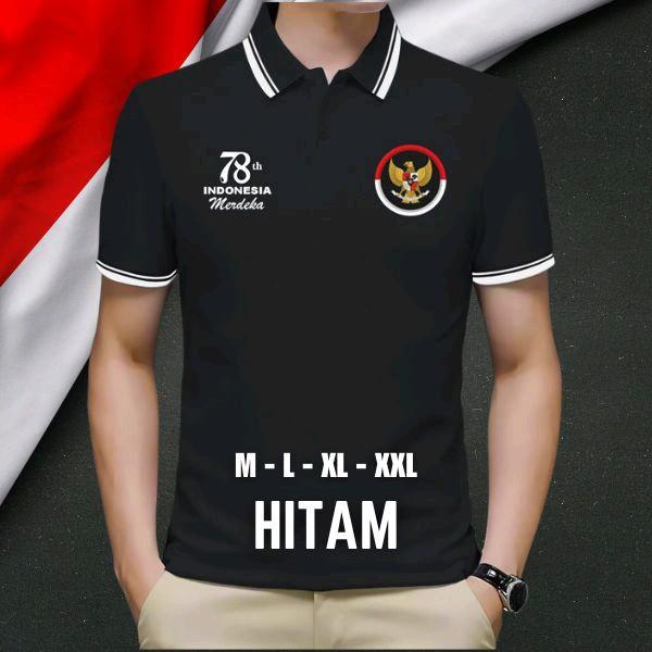 murah!!! kaos polo sablon dtf logo Kana kiri 78th Indonesia merdeka ...