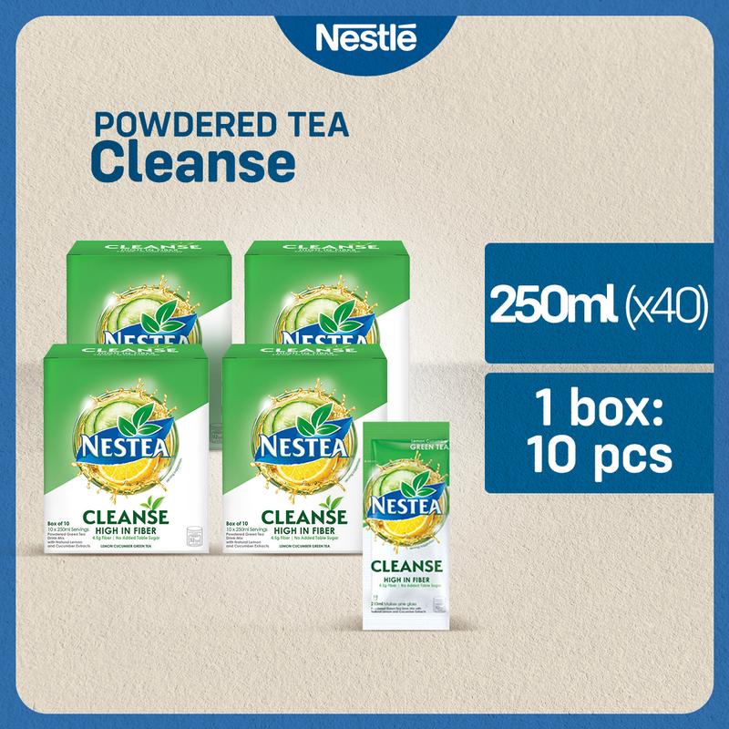 NESTEA Cleanse Lemon Cucumber Powdered Green Tea with Fiber 250ml ...