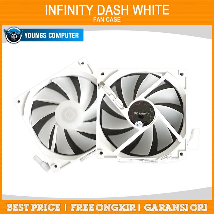 Jual FAN CASE INFINITY Fan 12cm RGB Rainbow Dash White - F124 BLACK ...