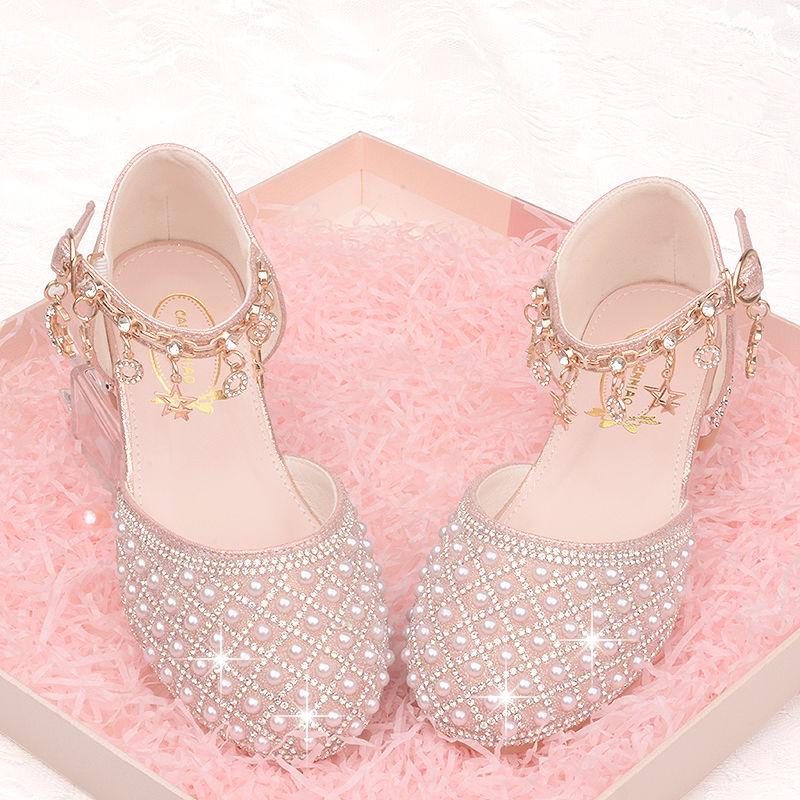Princess Sandals for Girls 2025 Summer New Children's High Heel ...
