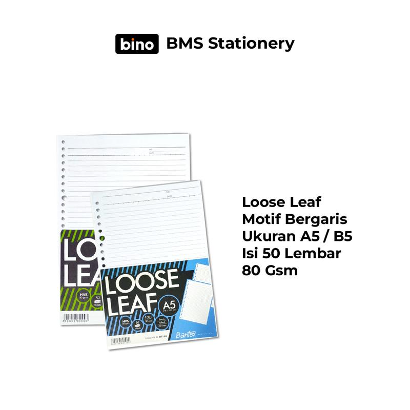 Bantex Kertas Binder / Loose Leaf untuk Multiring Binder - Shop | Tokopedia