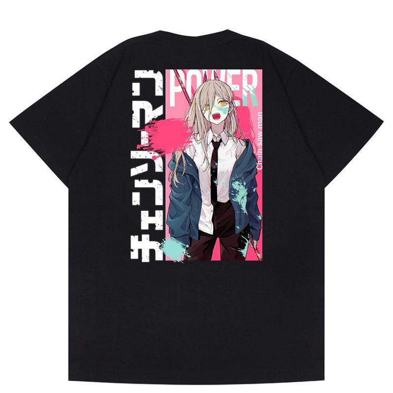 Kaos Anime CHAINSAW MAN POWER Wibu cowok manga series jepang - Shop ...