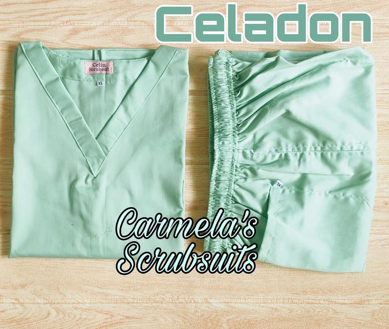 SCRUBSUIT SET PALIN COLOR CELADON GREEN XS TO XL - TikTok Shop Philippines