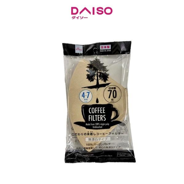 Daiso coffee filter 4-7 isi 70 sheet Unbleached - - Shop | Tokopedia