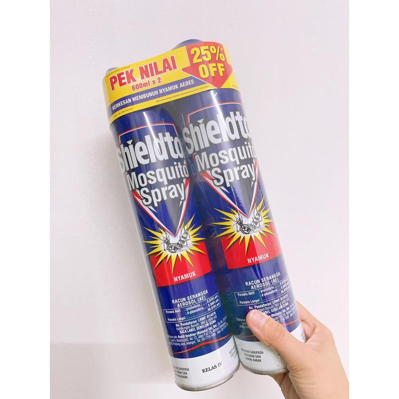 Shieldtox Mosquito Spray Aerosol (600ml+25%Off) READY STOCK!!! - TikTok ...