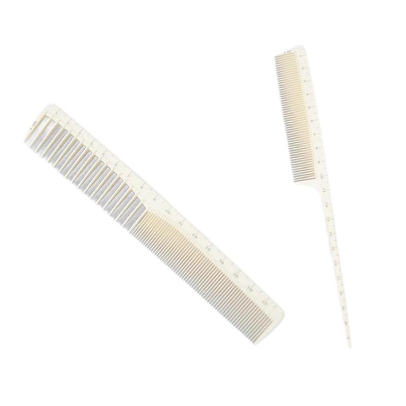 2 Pieces Measure Combs Hairdressing Comb Lightweight Women Girls ...
